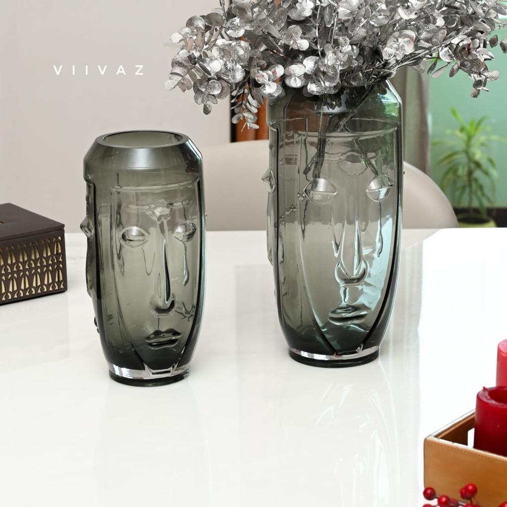 Artistic Face-inspired Glass Vase – VIIVAZ